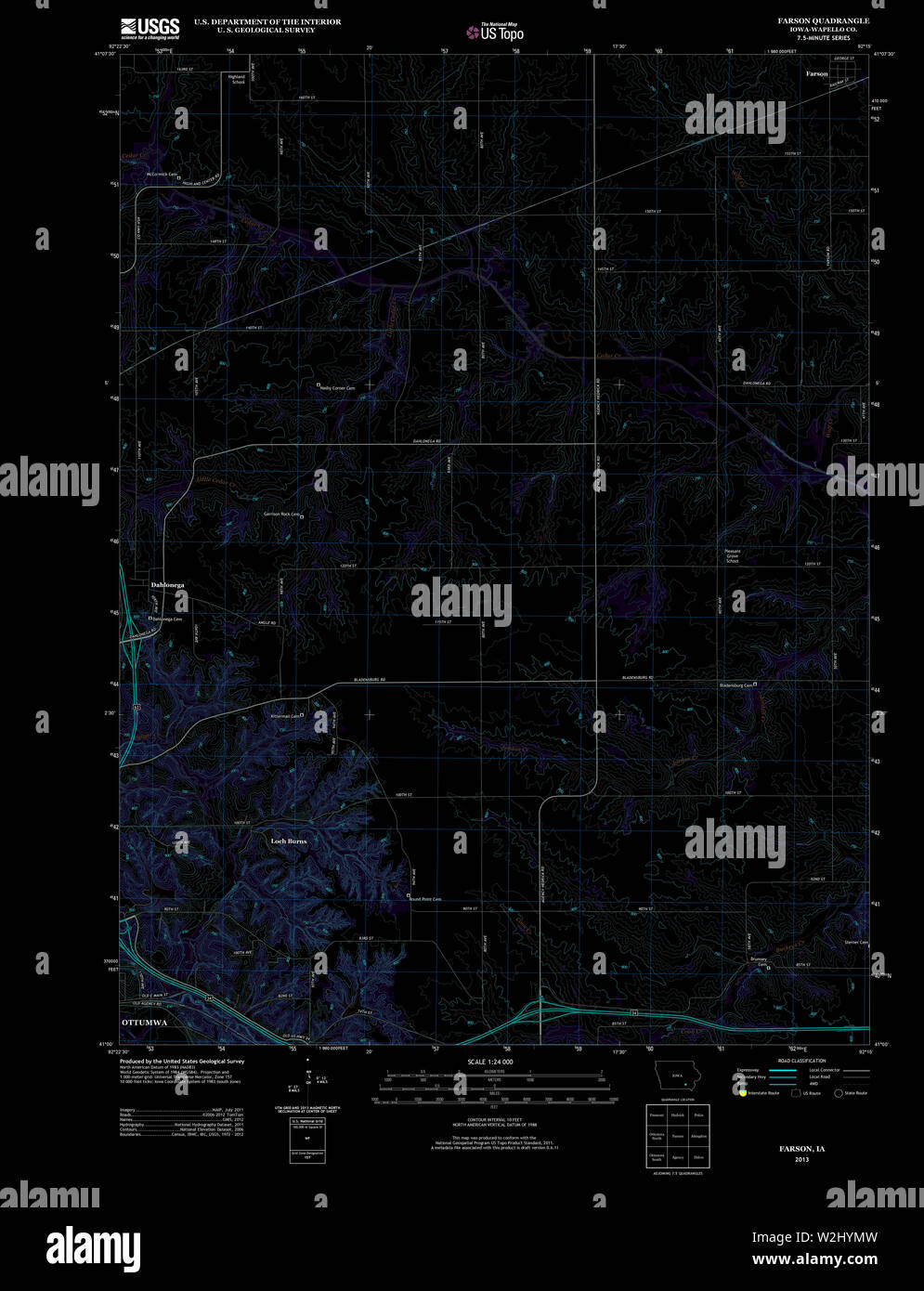 Farson map hi-res stock photography and images - Alamy