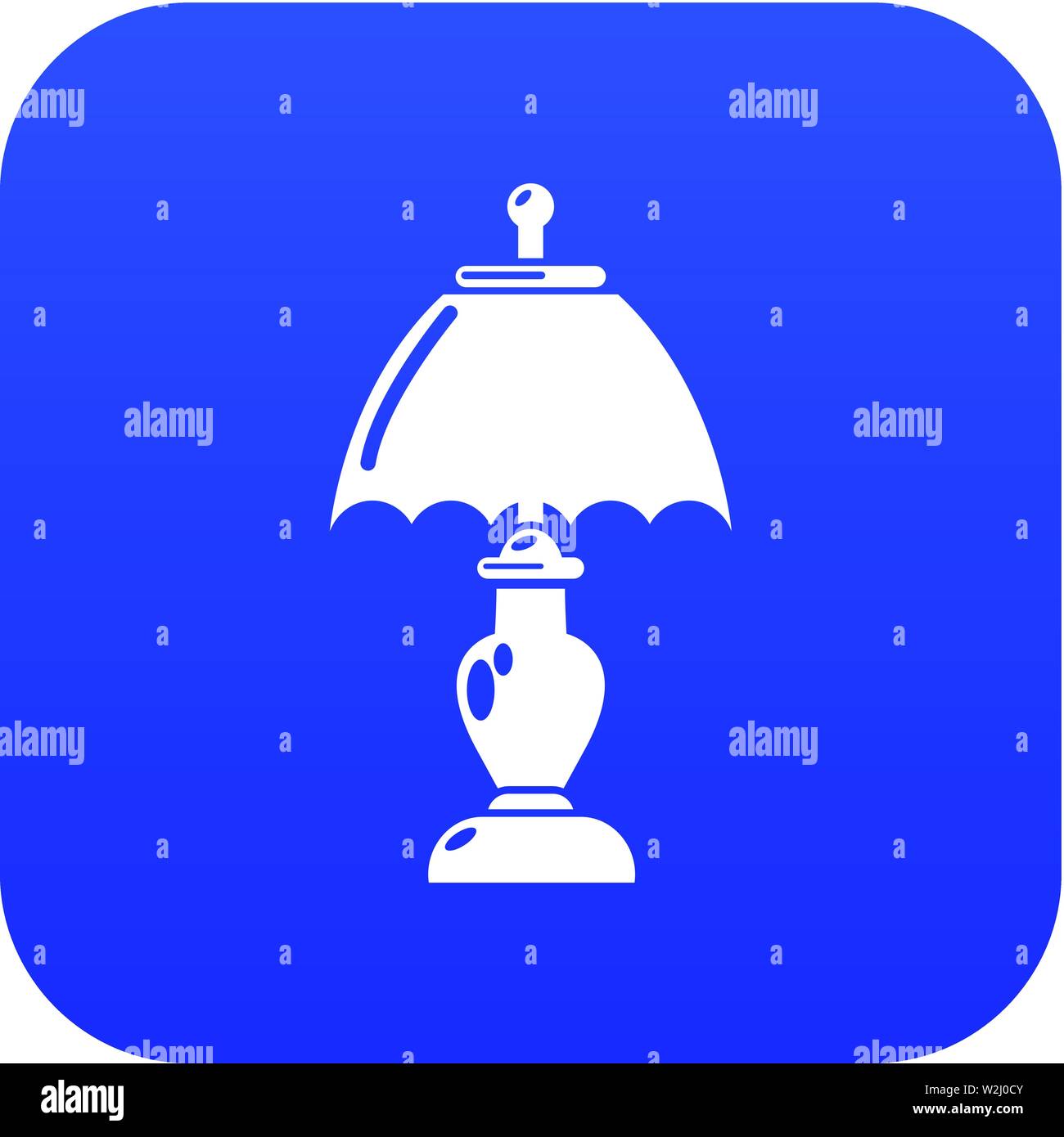Shade lamp icon blue vector Stock Vector Image & Art - Alamy
