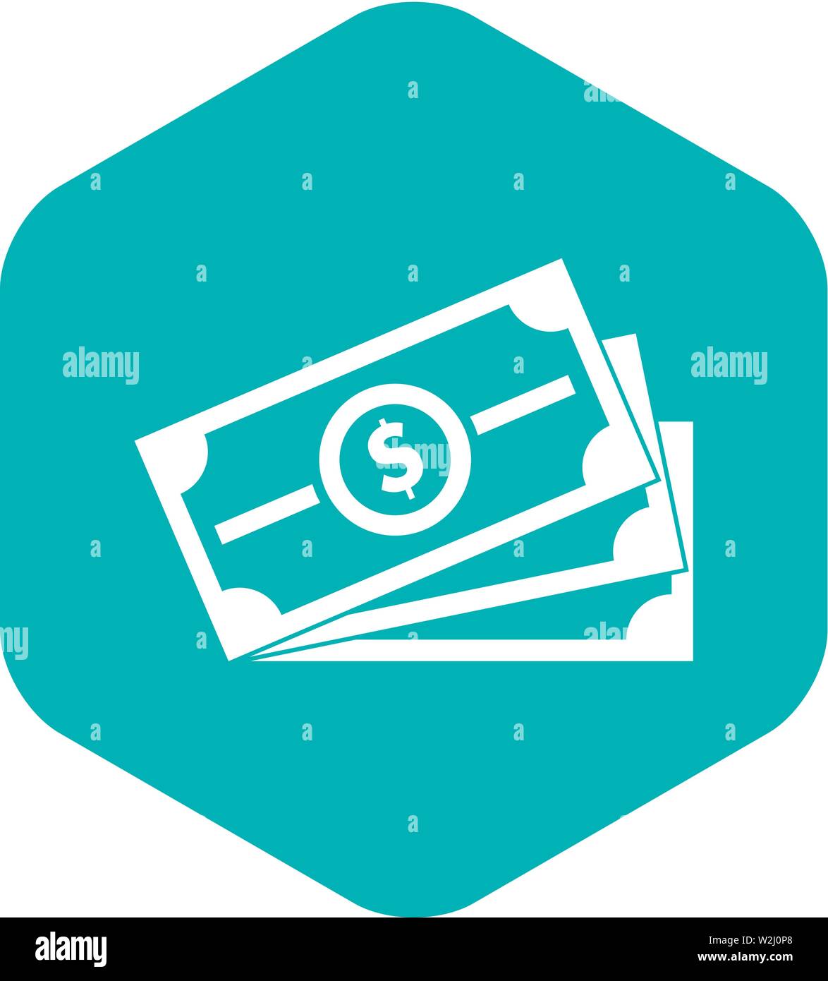 Stack of dollar bills icon, simple style Stock Vector Image & Art - Alamy