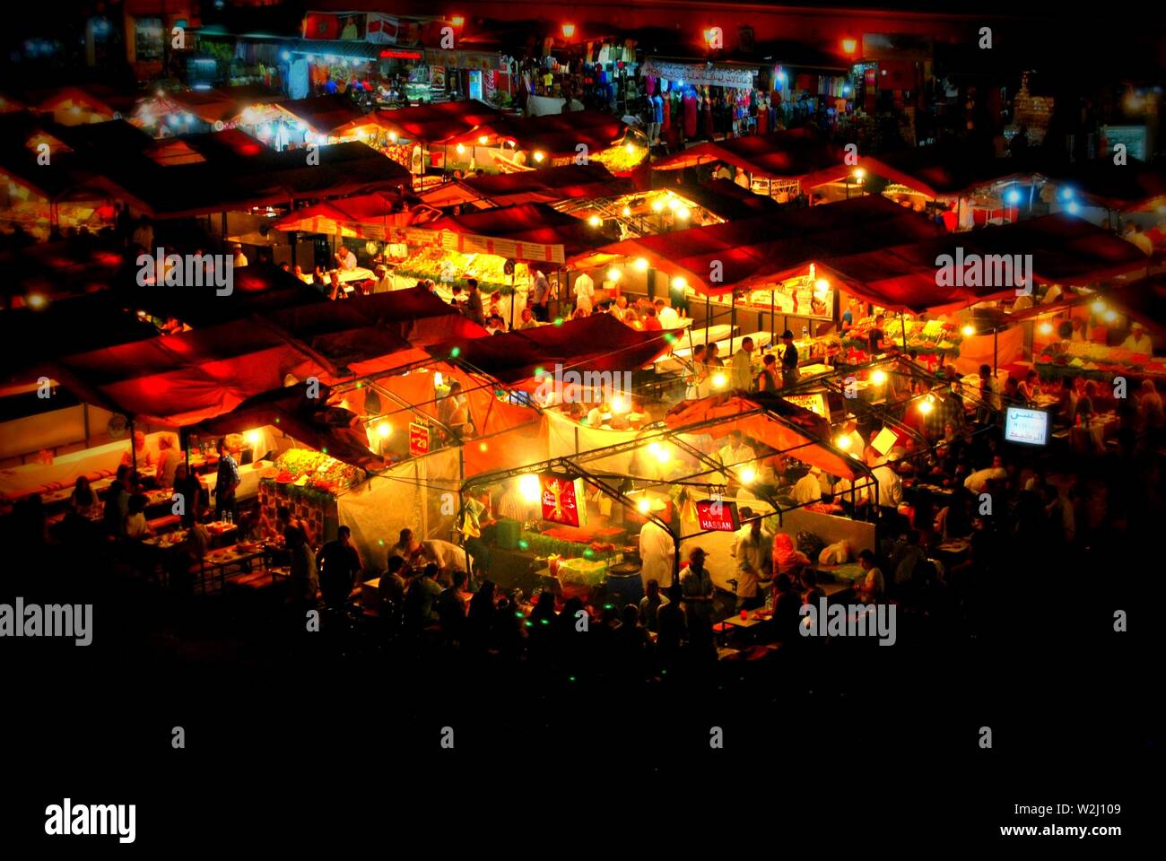Marrakech night market hi-res stock photography and images - Alamy