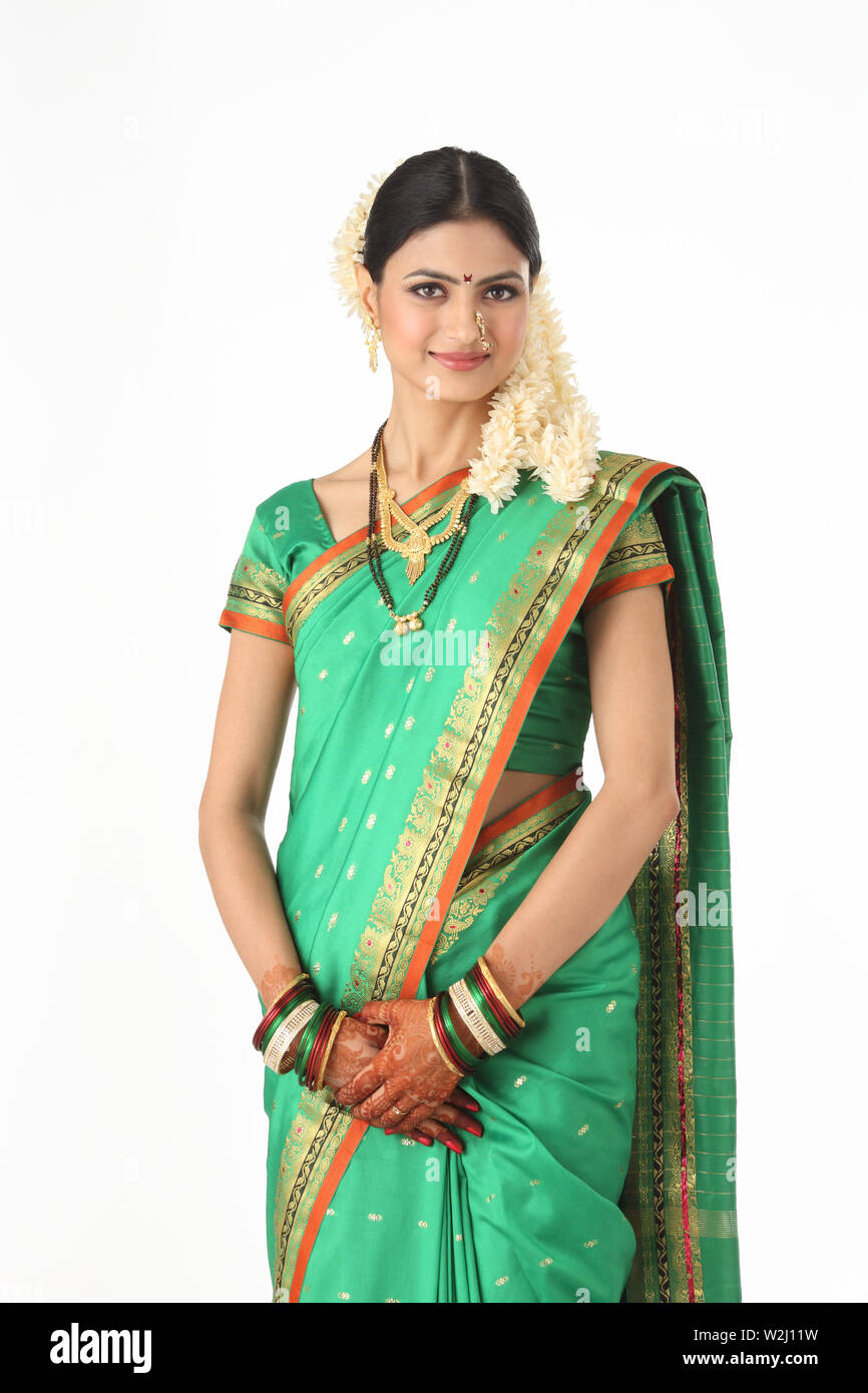 Portrait Maharashtrian Woman High Resolution Stock Photography and ...