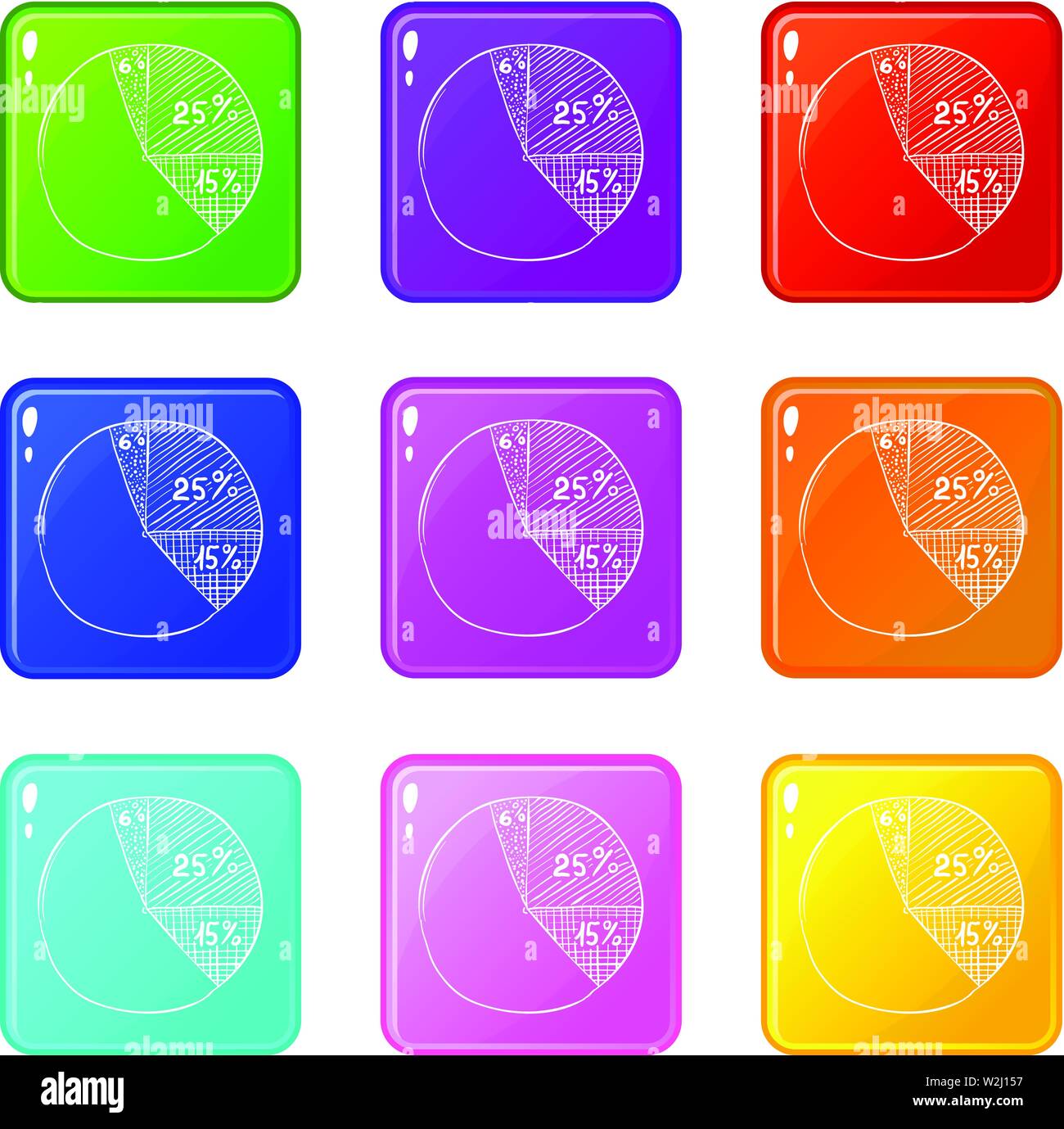 Round diagram infographics, hand drawn style Stock Vector Image & Art ...