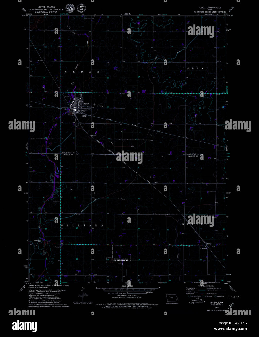 Map of fonda hi-res stock photography and images - Alamy