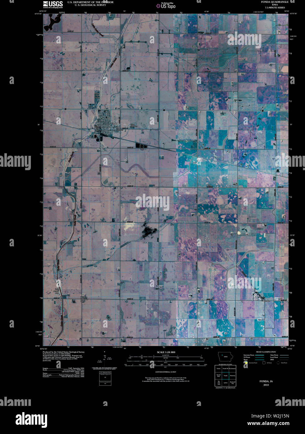 Fonda iowa map hi-res stock photography and images - Alamy