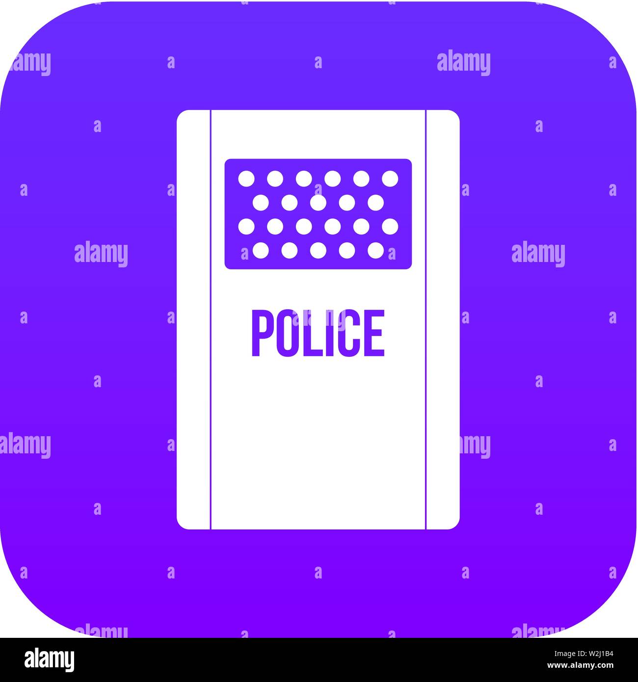 Riot shield icon digital purple Stock Vector Image & Art - Alamy
