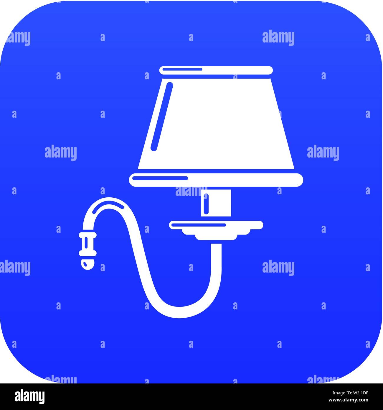 Bracket icon blue vector Stock Vector Image & Art - Alamy