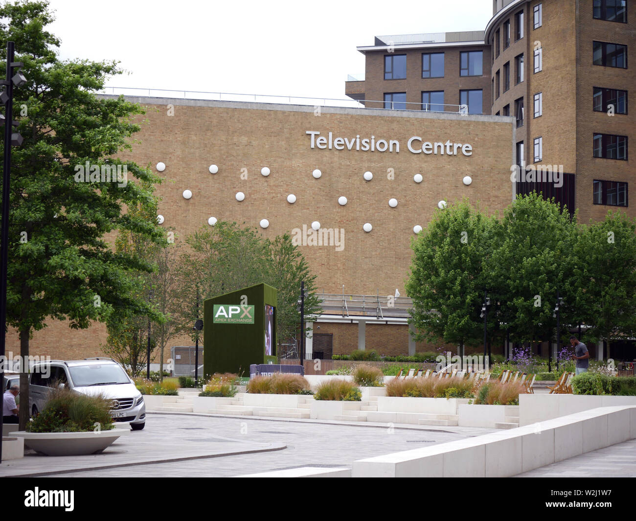 Old sign for BBC Television Centre at White City, London, UK Stock ...