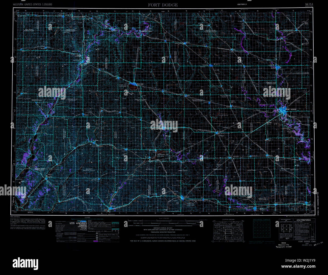Map of fort dodge hi-res stock photography and images - Alamy