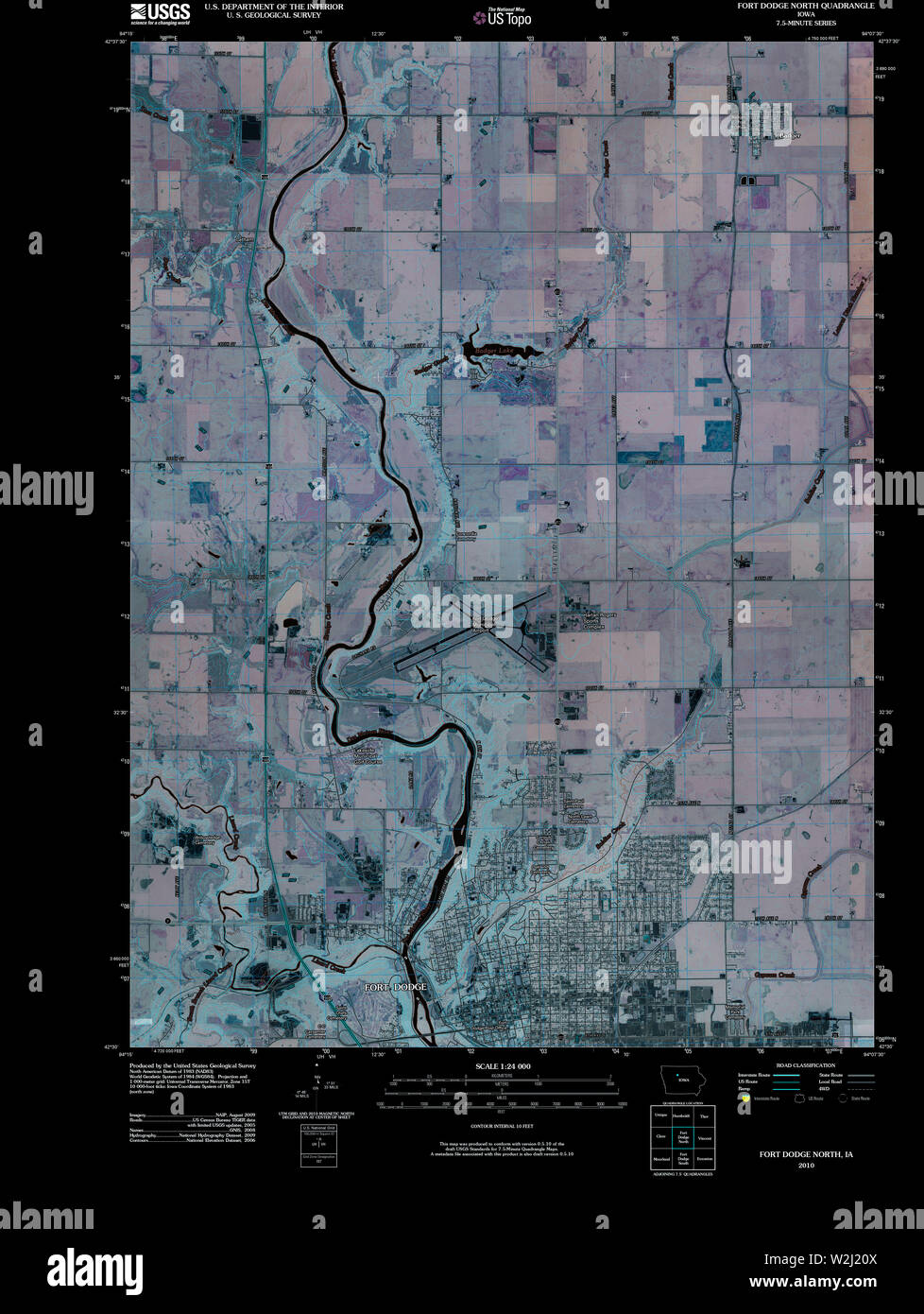 Fort dodge iowa map hi-res stock photography and images - Alamy