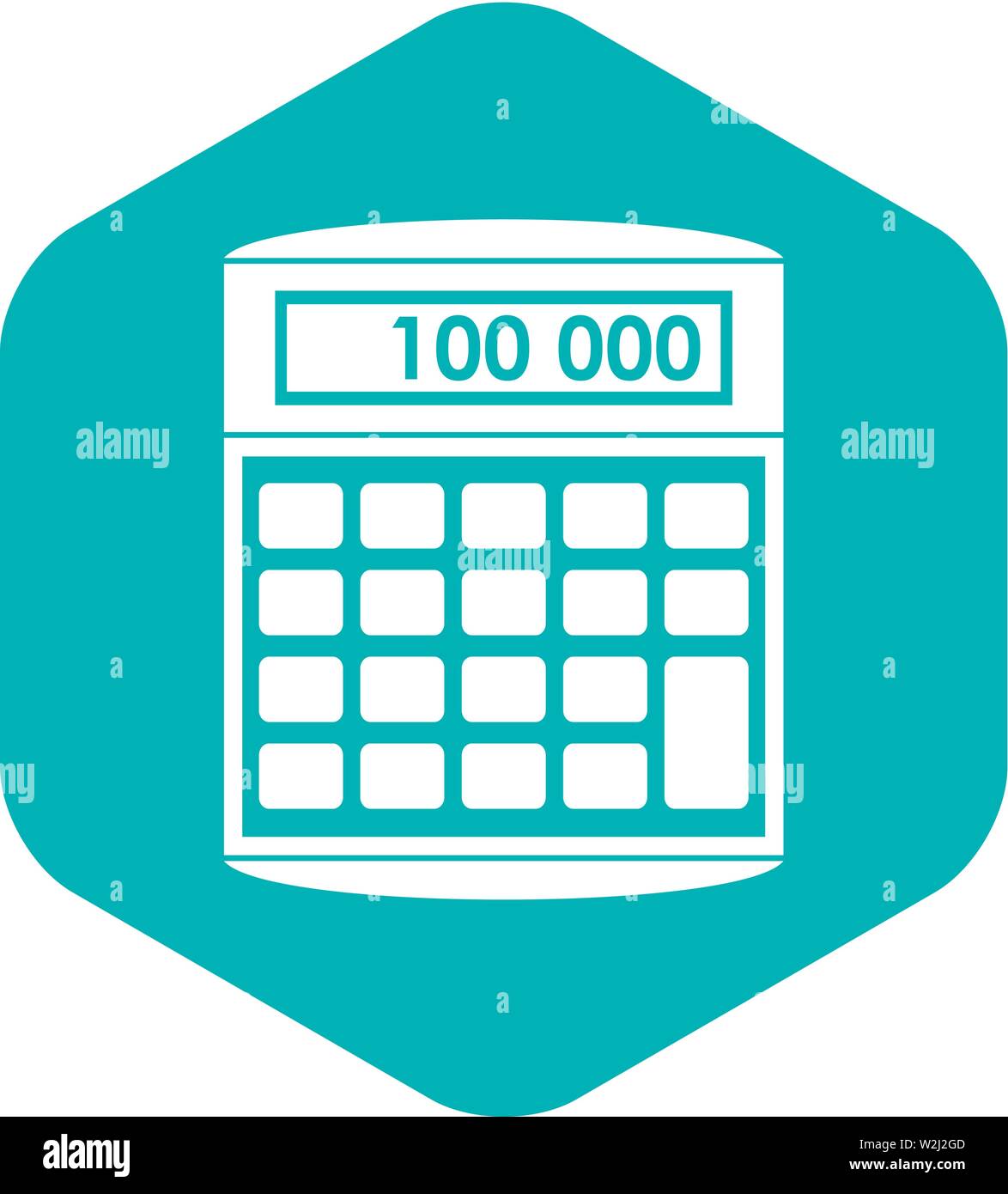 An electronic calculator icon, simple style Stock Vector Image & Art ...