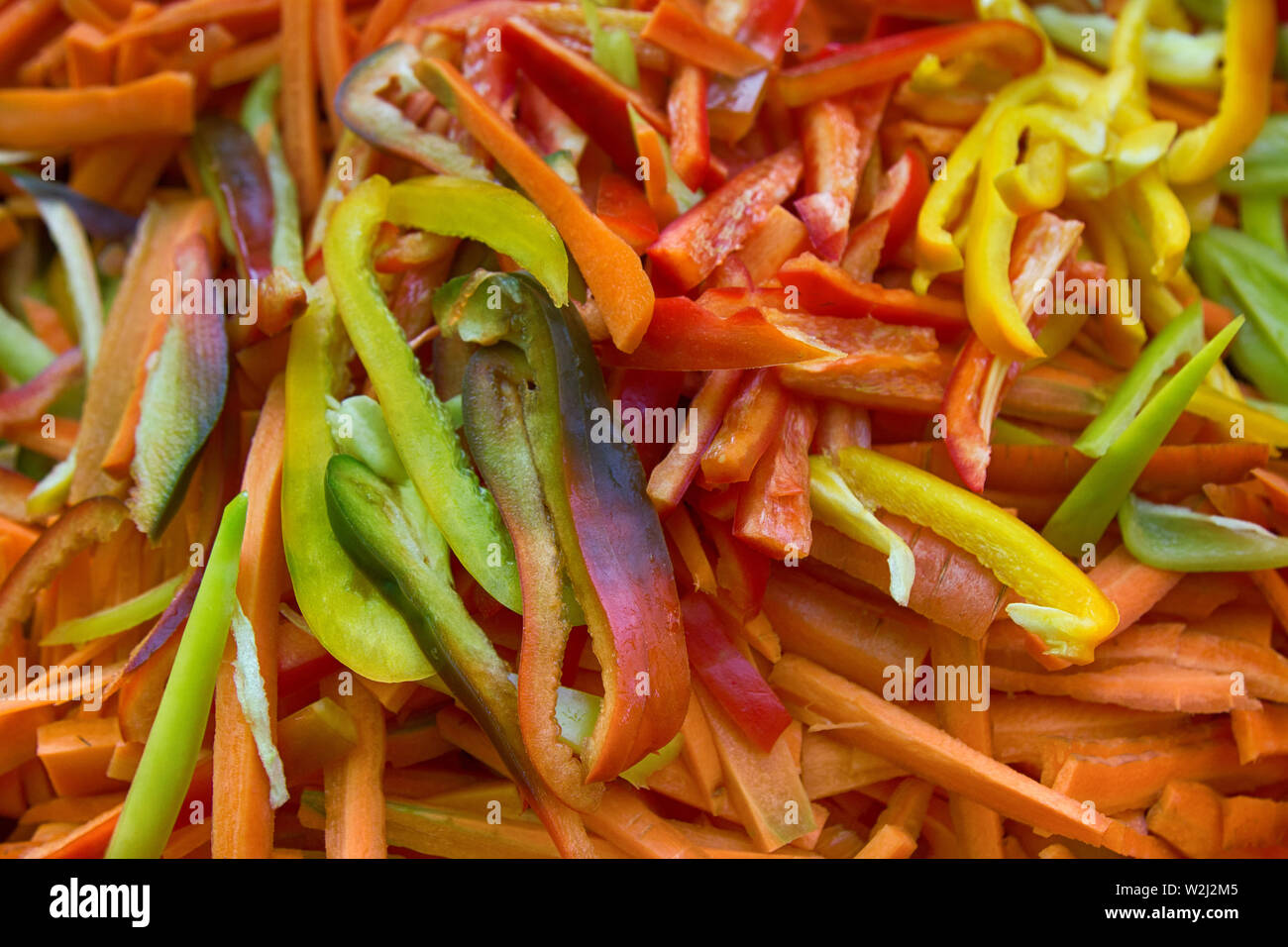 Vegetable dishes in cooking process, vegetarian diet Stock Photo - Alamy