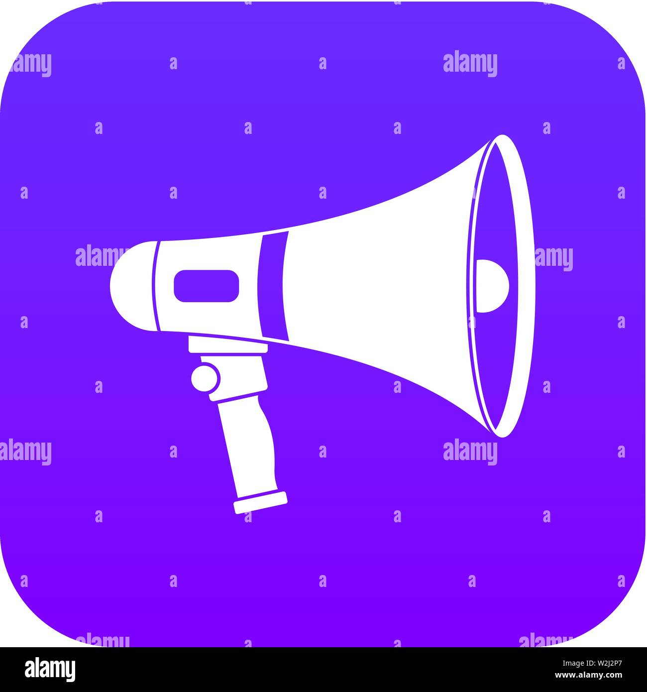 Megaphone icon digital purple Stock Vector Image & Art - Alamy