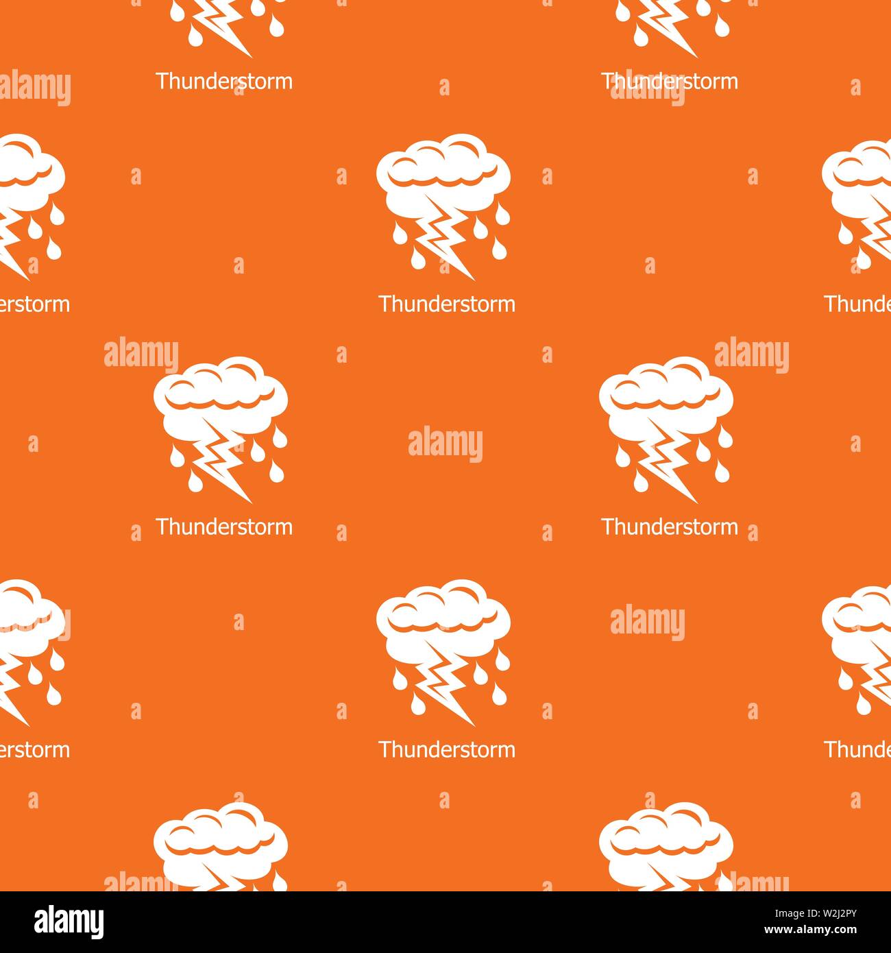 Thunderstorm pattern vector orange Stock Vector Image & Art - Alamy