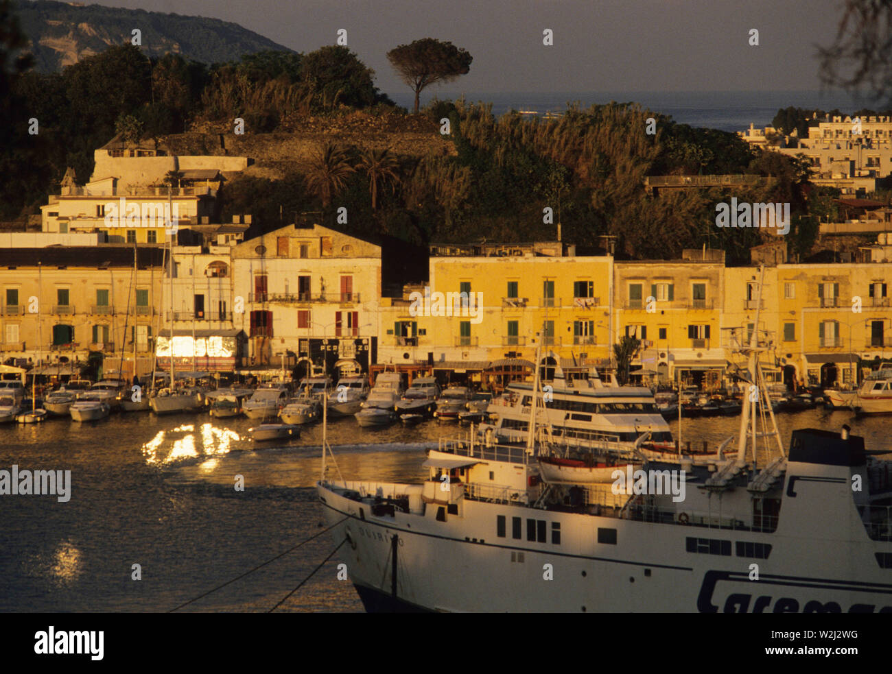 the port, ischia island, gulf of naples campania, italy Stock Photo - Alamy