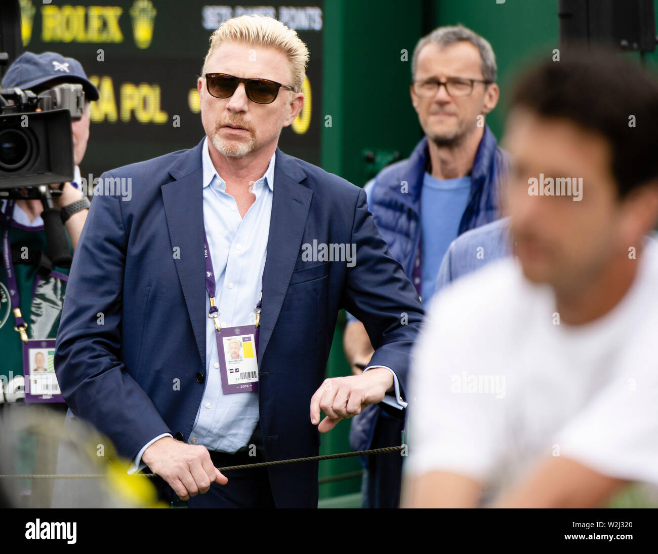 Boris becker grass court tennis hi-res stock photography and images - Alamy