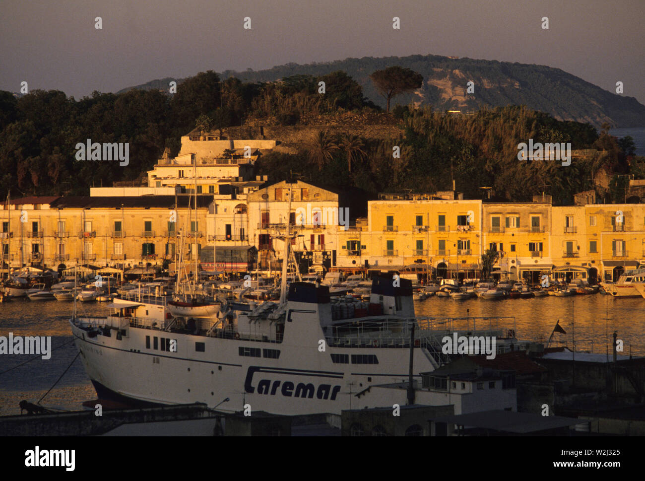 the port, ischia island, gulf of naples campania, italy Stock Photo - Alamy