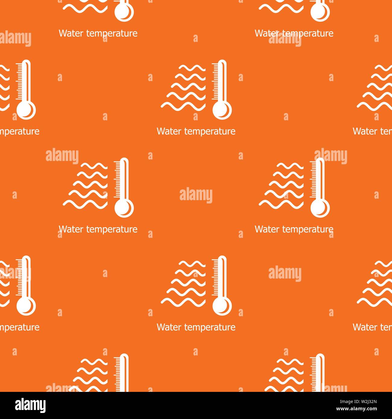 Water temperature pattern vector orange Stock Vector Image & Art - Alamy