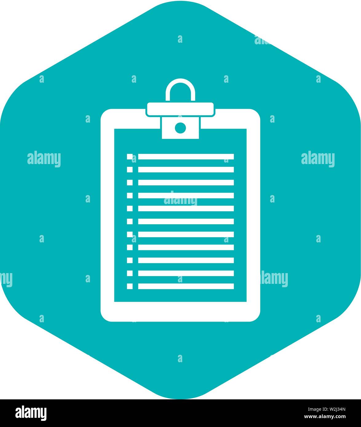 Clipboard with check list icon, simple style Stock Vector Image & Art ...