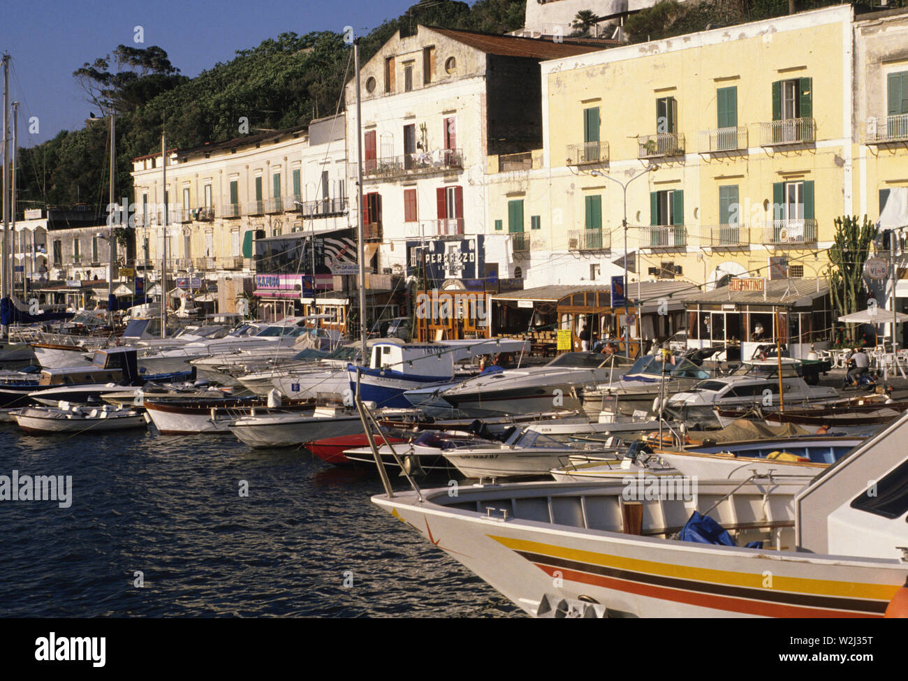 the port, ischia island, gulf of naples campania, italy Stock Photo - Alamy