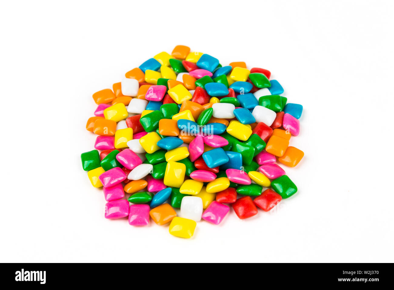 Pink square chewing candy hi-res stock photography and images - Alamy