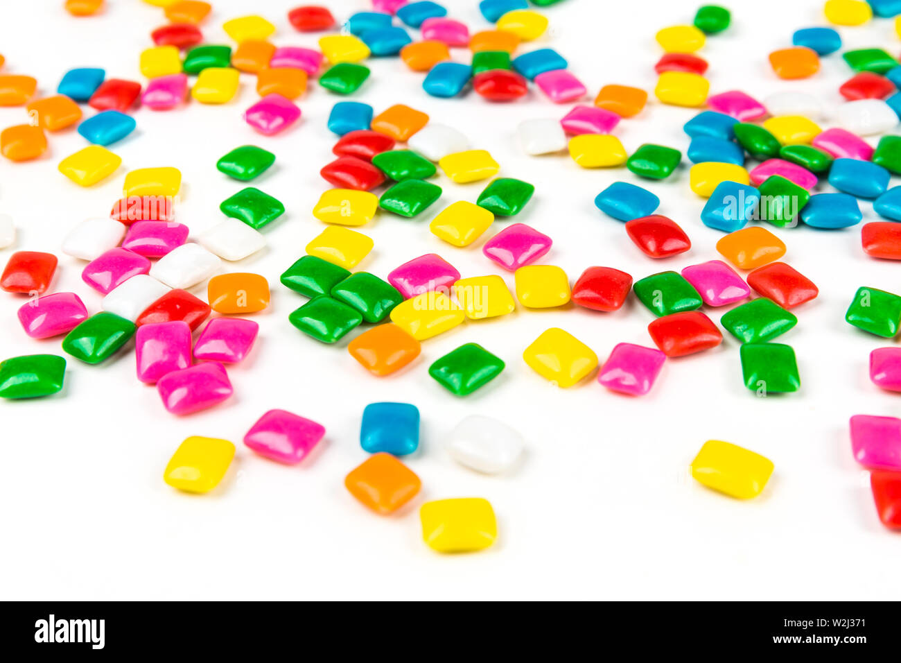 Pink square chewing candy hi-res stock photography and images - Alamy