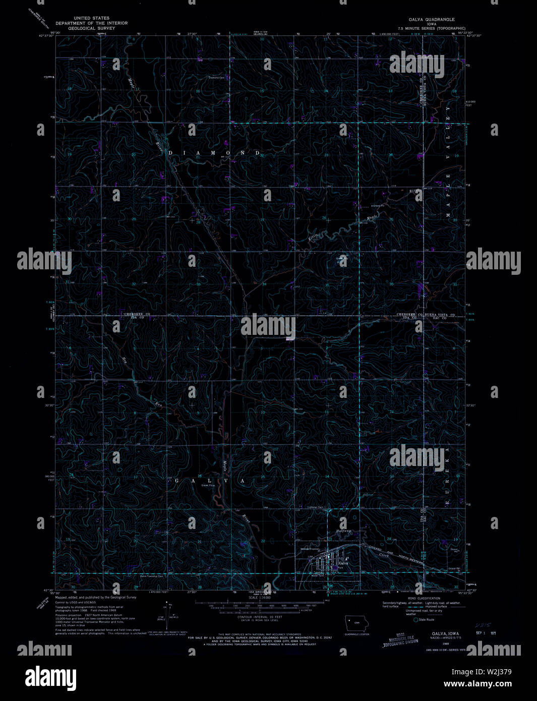 Map of galva hi-res stock photography and images - Alamy