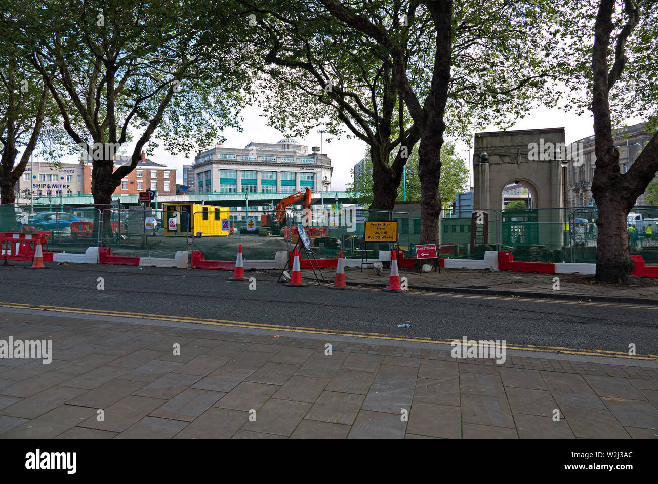 Construction of a controversial Liverpool city centre bus hub has ...