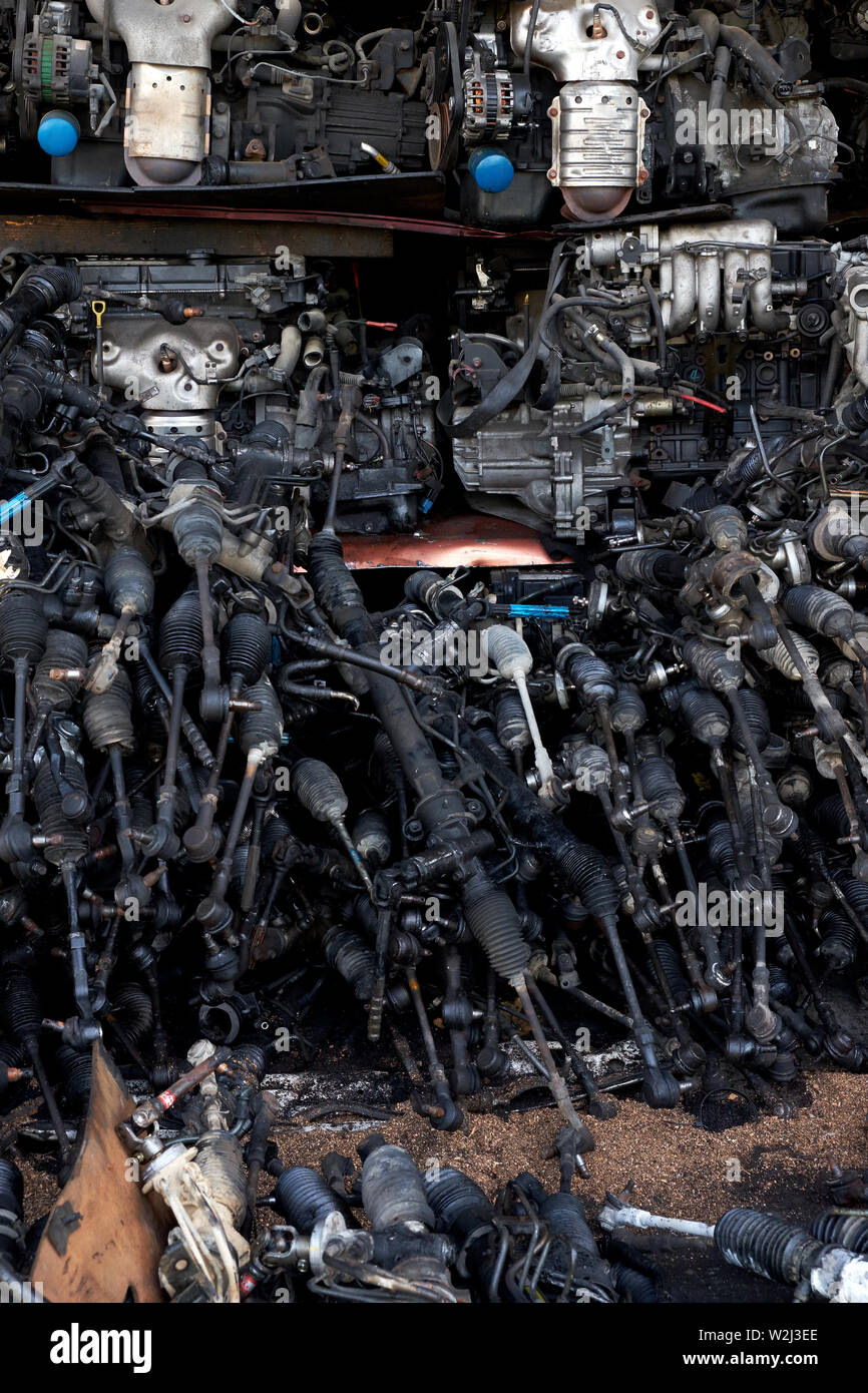 Old car parts Stock Photo - Alamy
