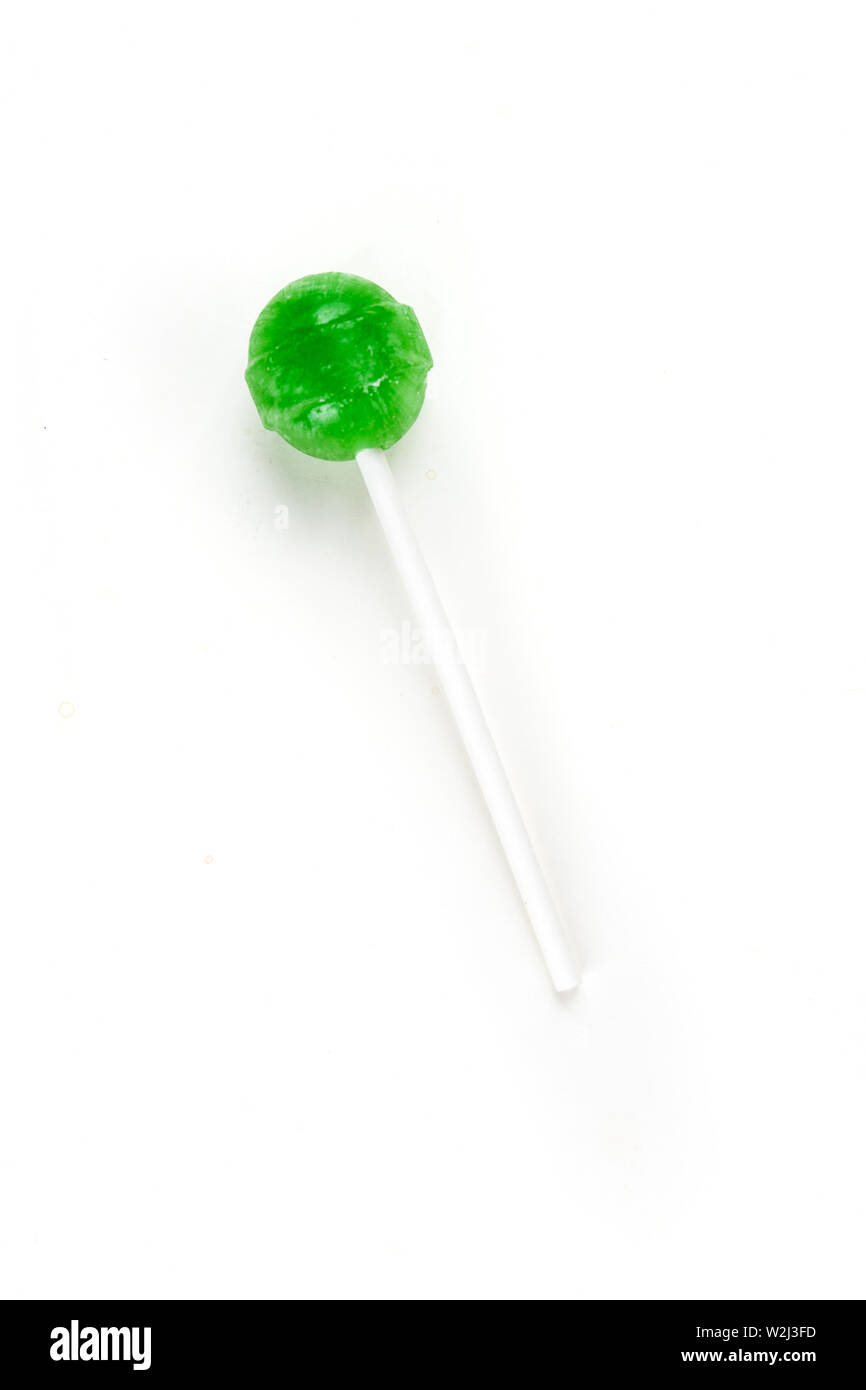 Single colorful candy sucker on a stick Stock Photo - Alamy