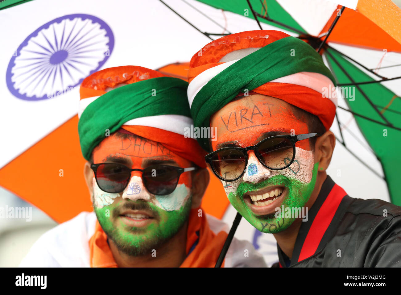 India fans during the ICC World Cup, Semi Final at Emirates Old ...