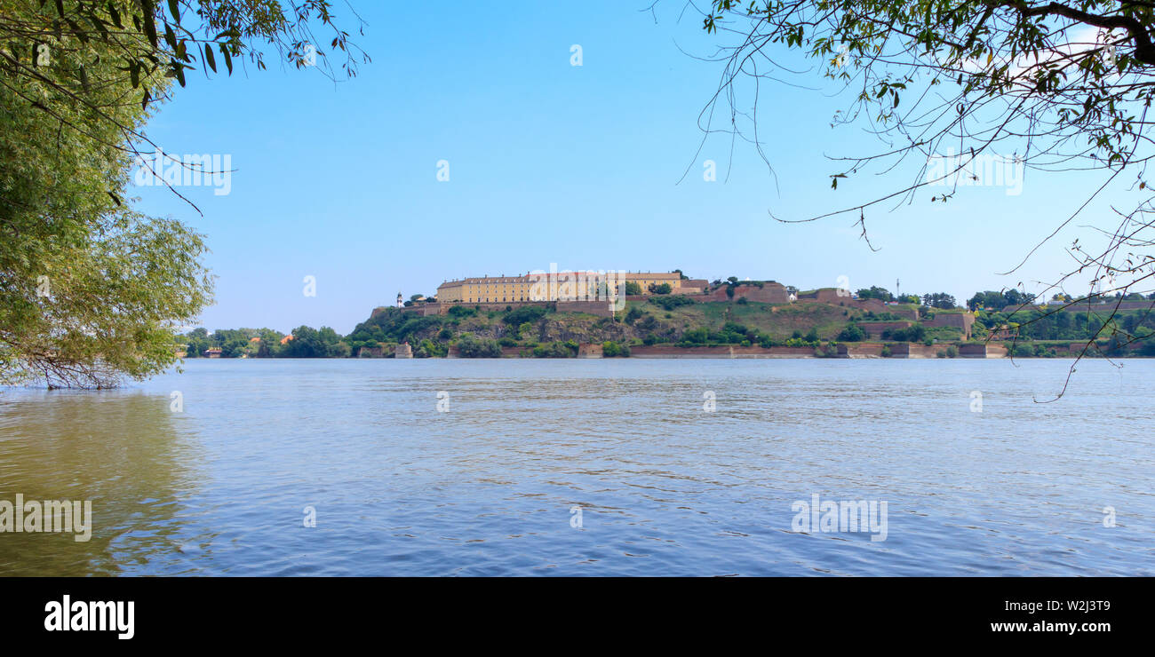 Petrovaradin fortress home of exit music festival in Novi Sad, viewed ...