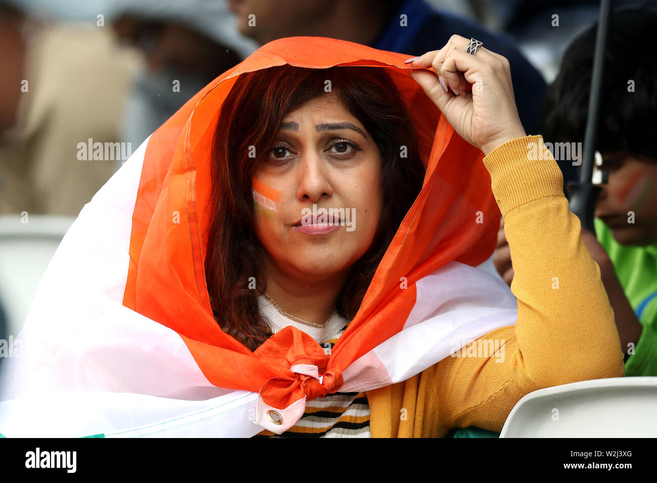 India fan during the ICC World Cup, Semi Final at Emirates Old Trafford ...
