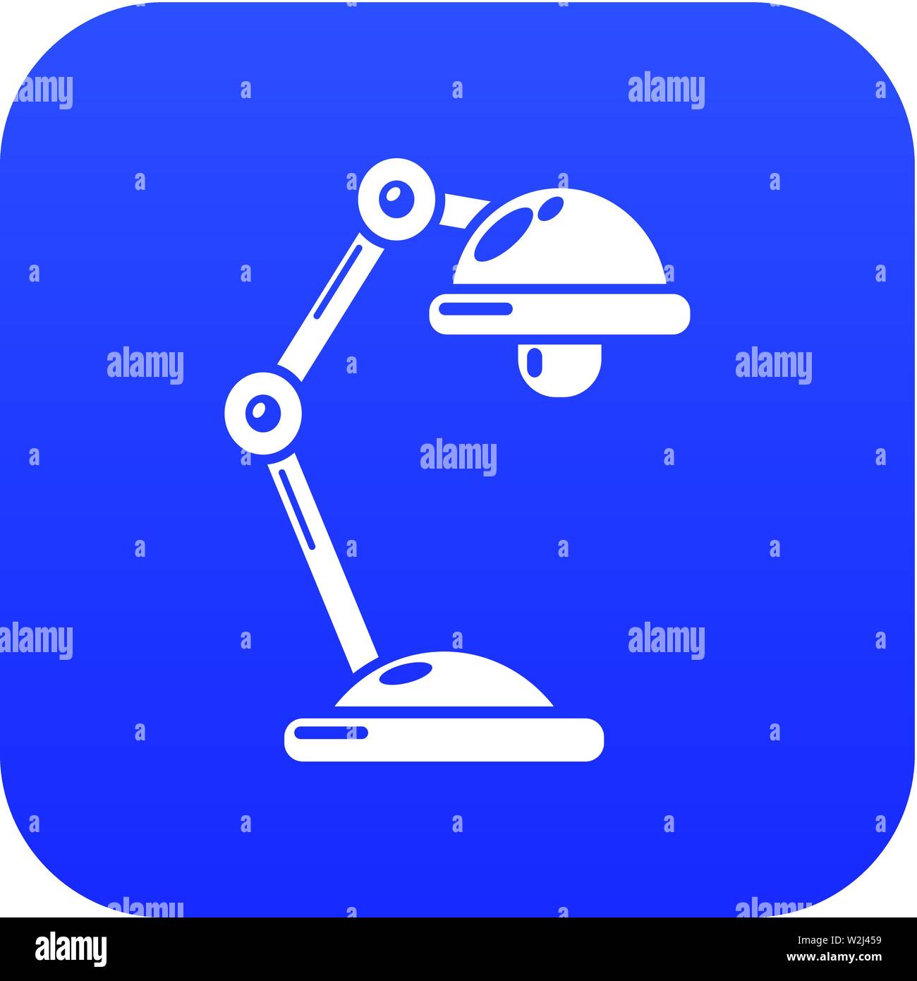 Table lamp icon blue vector Stock Vector Image & Art - Alamy