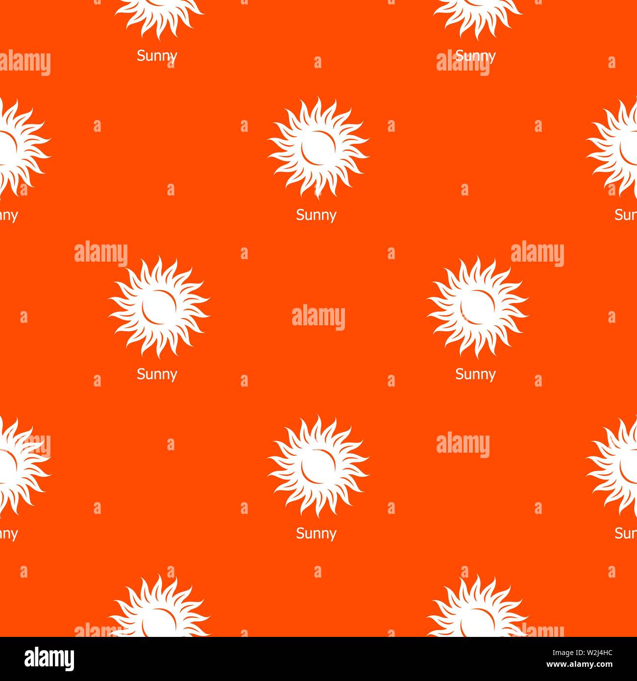 Sunny pattern vector orange Stock Vector Image & Art - Alamy