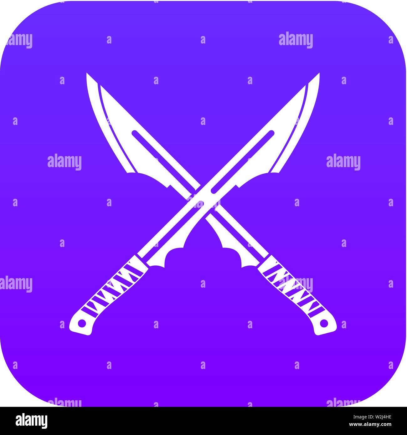 Japanese Tanto daggersicon digital purple Stock Vector Image & Art - Alamy