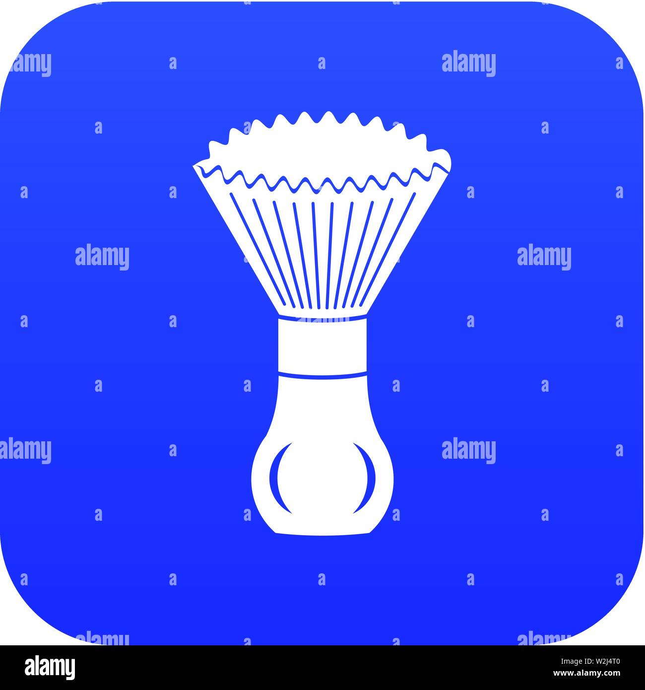 Shave brush icon blue vector Stock Vector Image & Art - Alamy