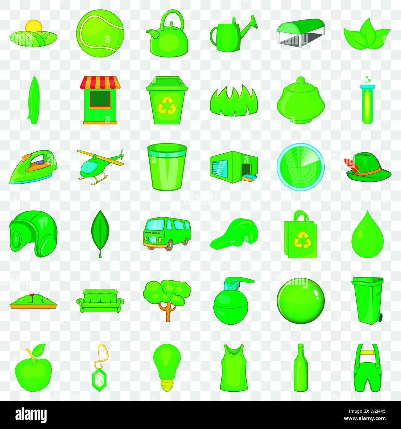 Field icons set, cartoon style Stock Vector Image & Art - Alamy