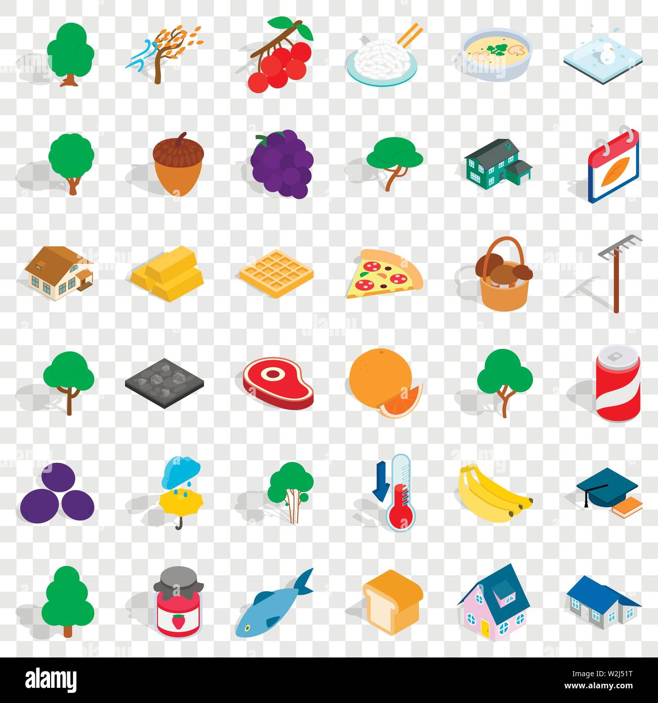Umbrella icons set, isometric style Stock Vector Image & Art - Alamy