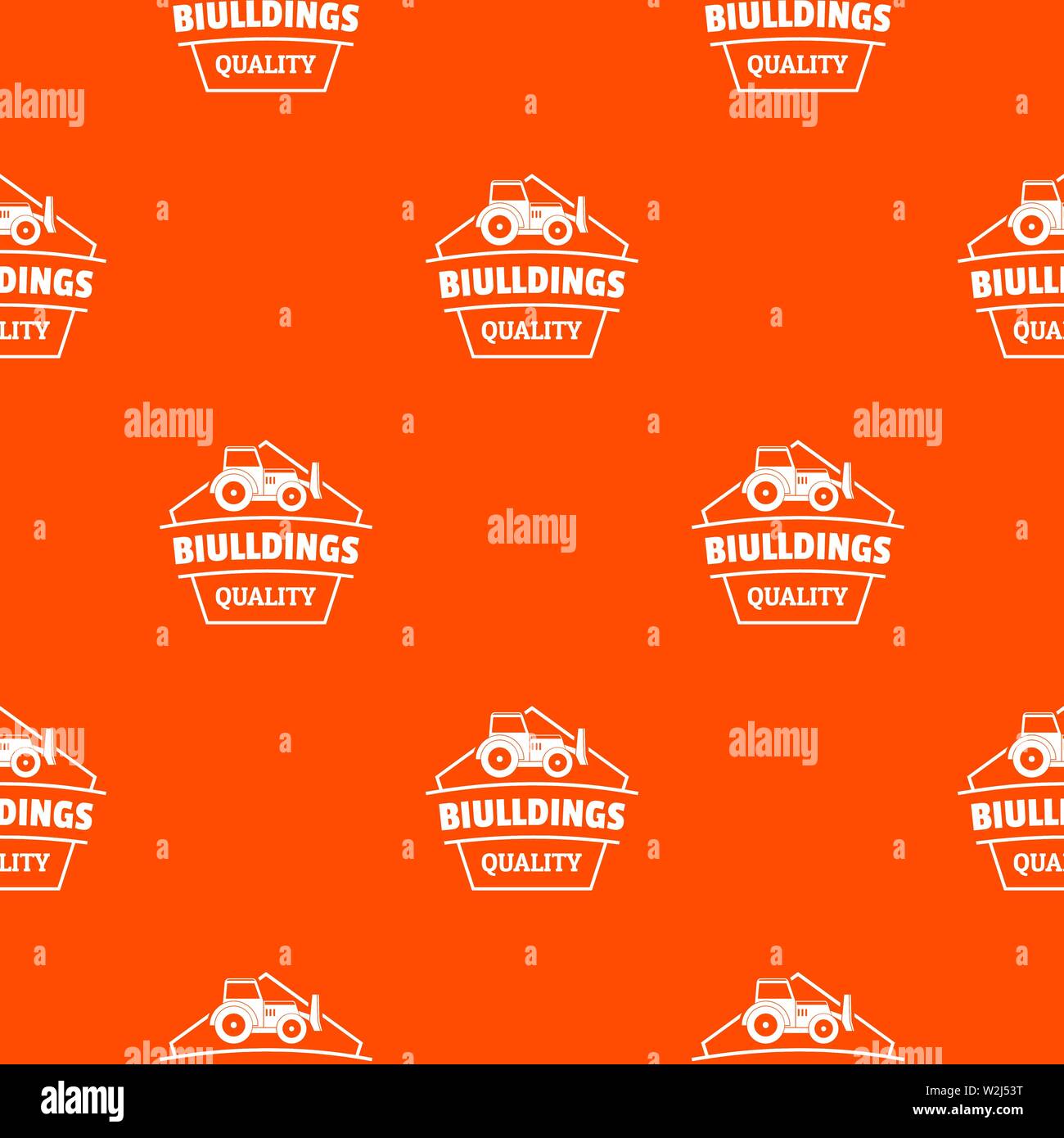 Building quality pattern vector orange Stock Vector Image & Art - Alamy