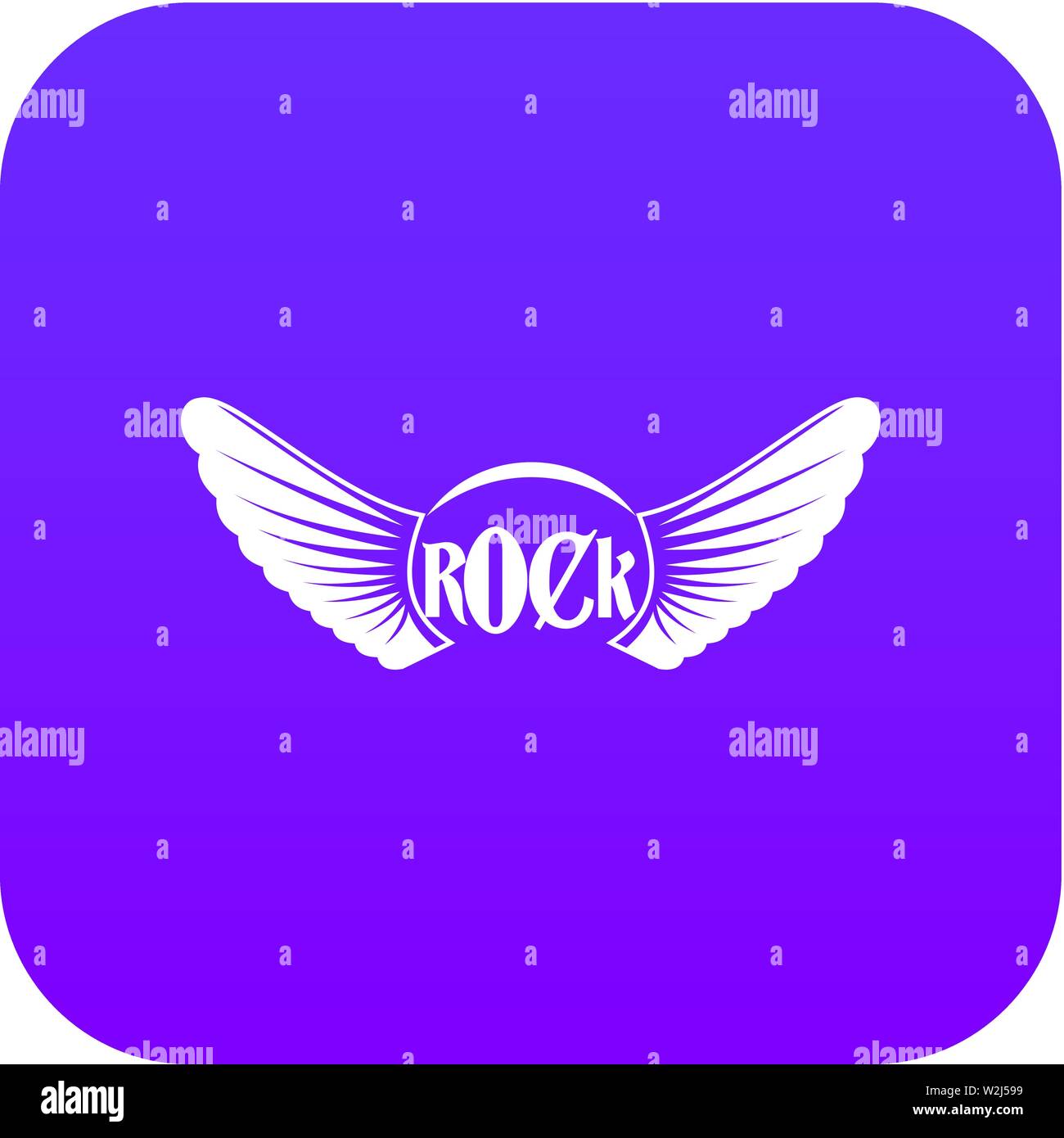 Rock icon digital purple Stock Vector Image & Art - Alamy