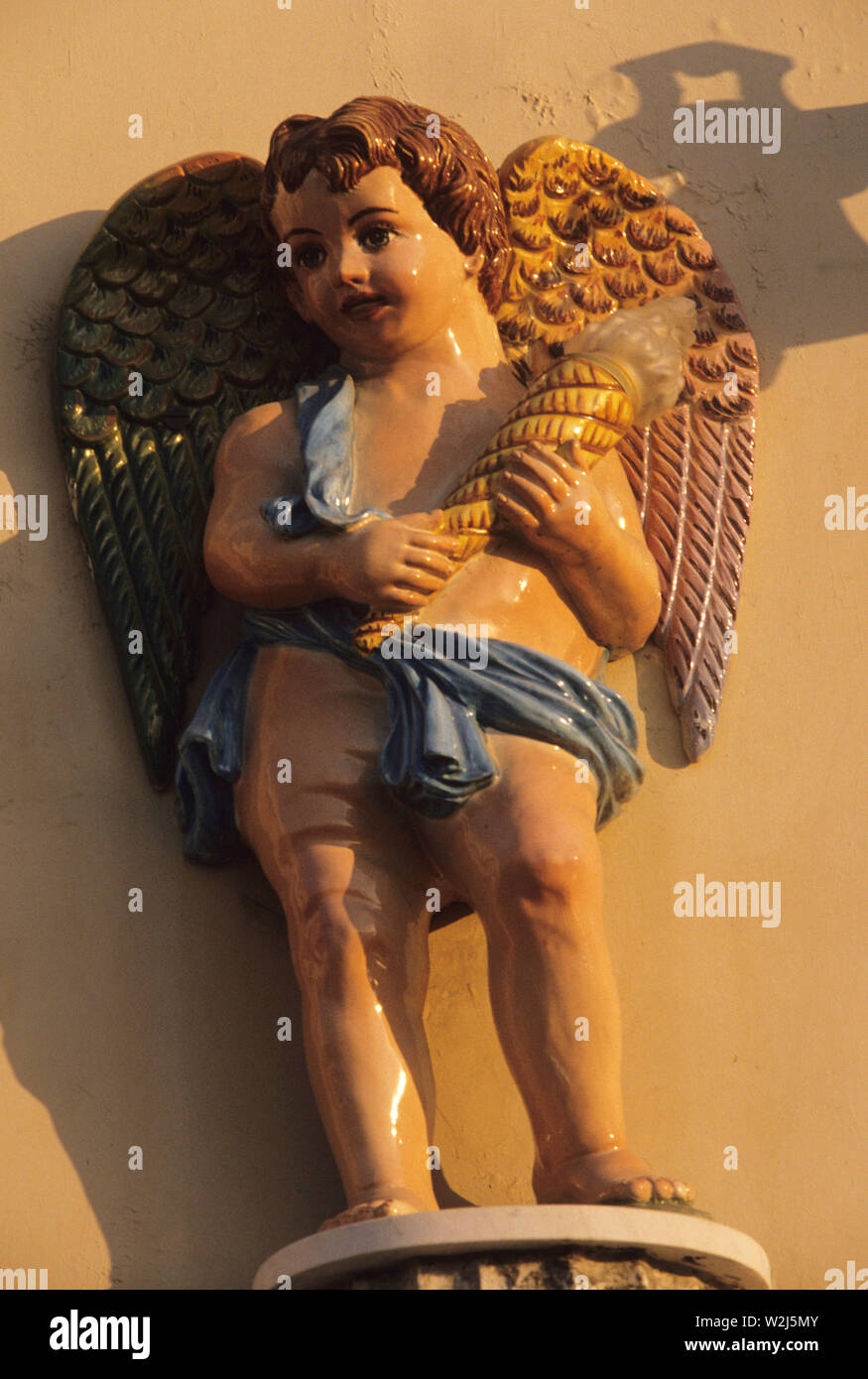 statue, ischia island, gulf of naples campania, italy Stock Photo - Alamy