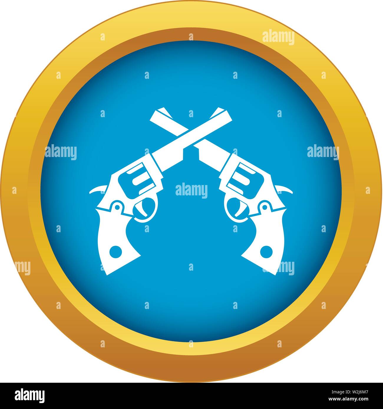 Revolvers icon blue vector isolated Stock Vector Image & Art - Alamy