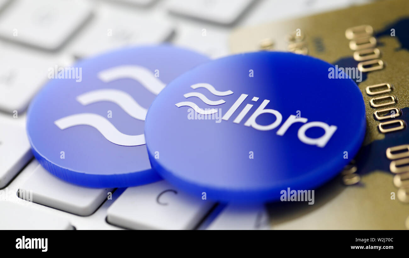 Libra new facebook crypto coin hi-res stock photography and images - Alamy