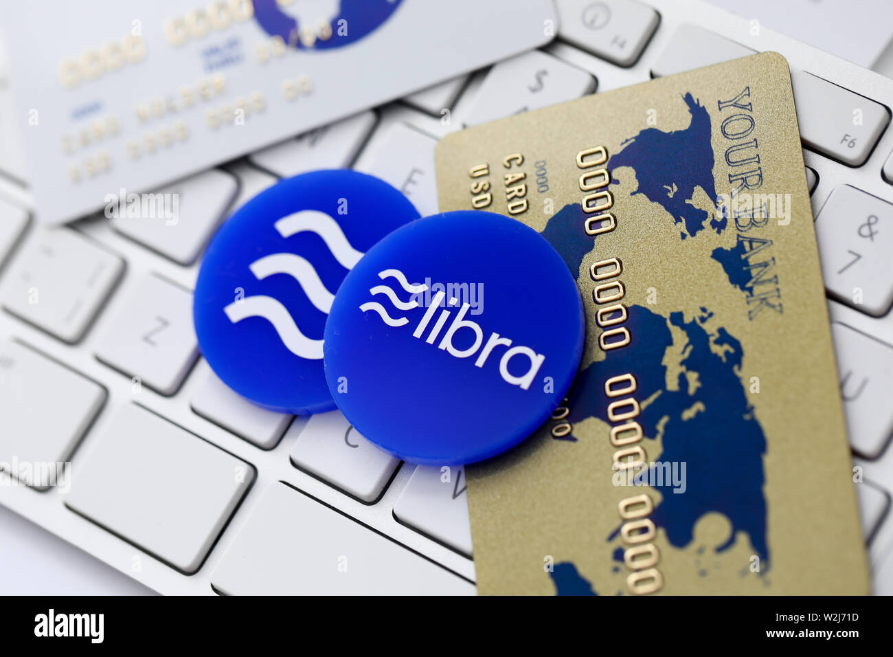 Libra new facebook crypto coin hi-res stock photography and images - Alamy