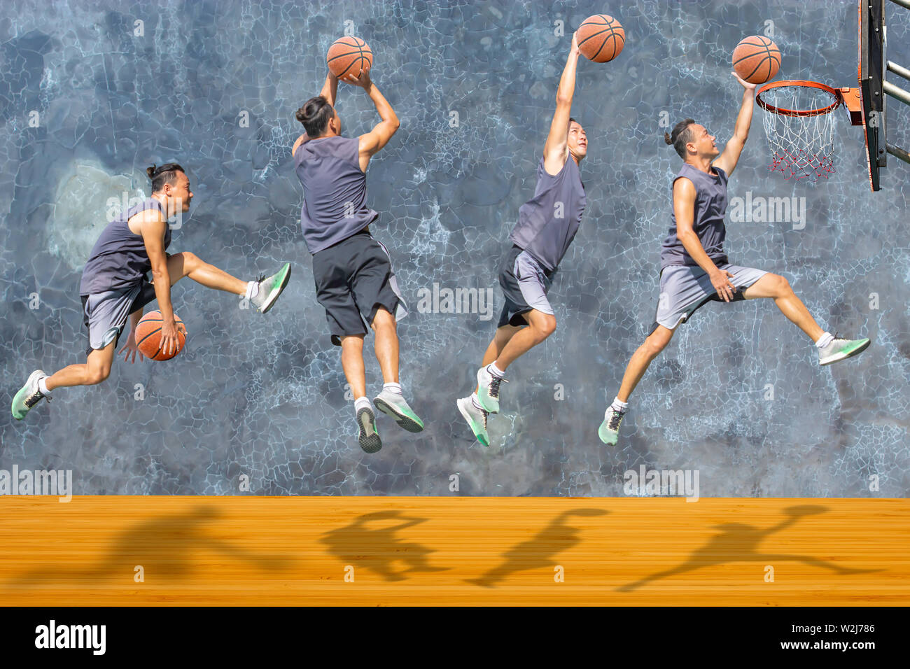 Isolated athletic male jumping hi-res stock photography and images - Alamy
