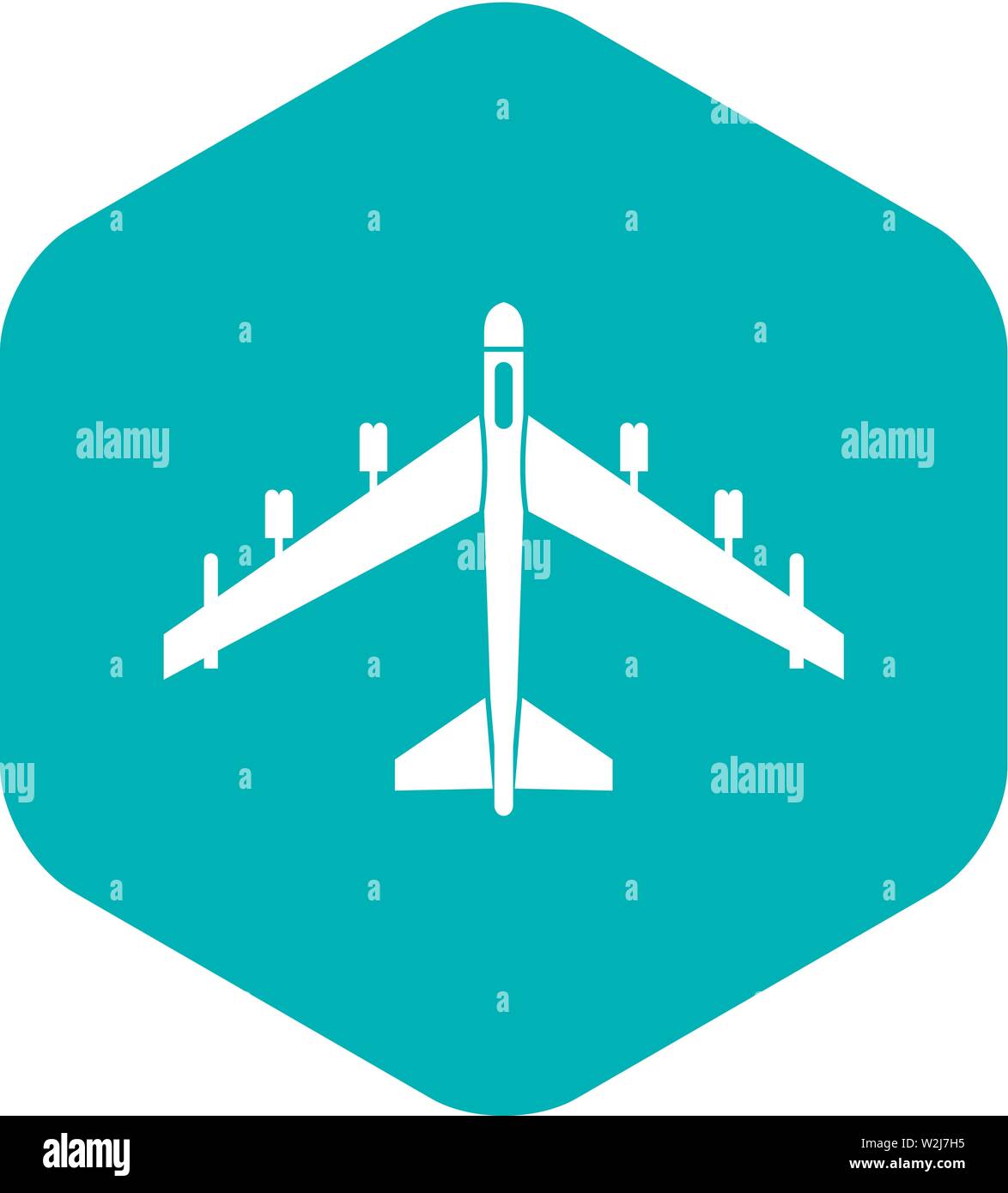 Armed fighter jet icon, simple style Stock Vector Image & Art - Alamy