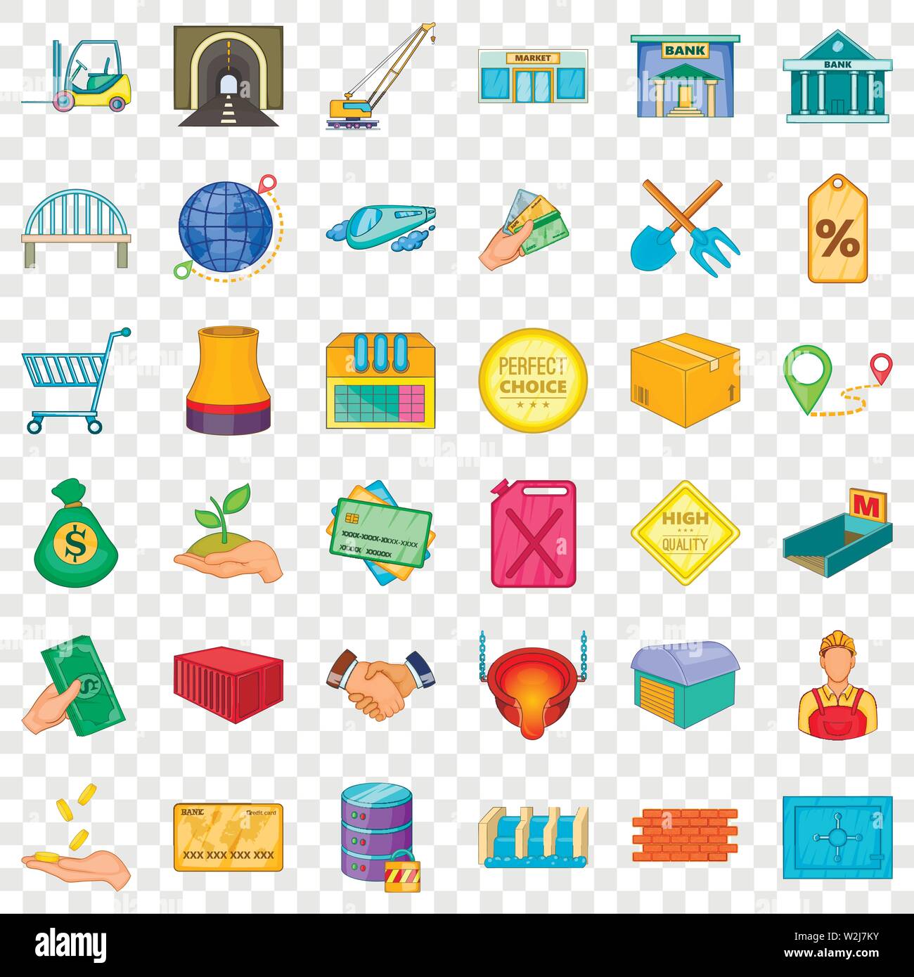 Perfect choice icons set, cartoon style Stock Vector Image & Art - Alamy