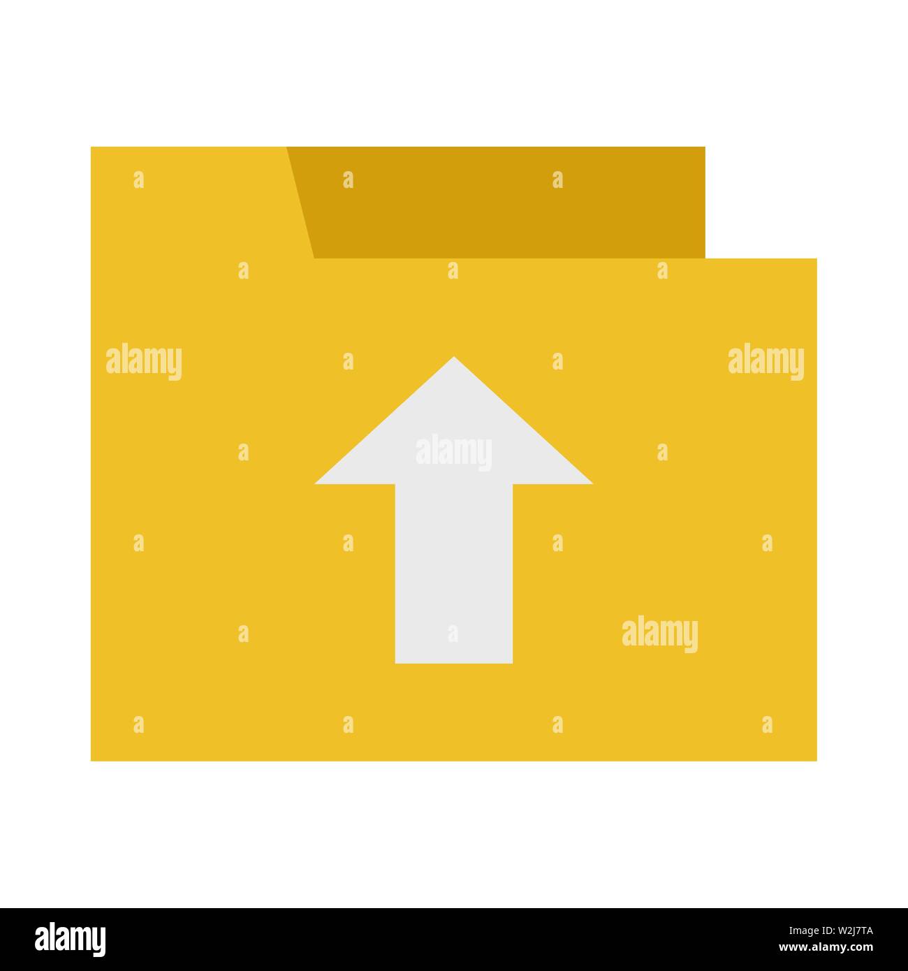 upload folder icon. flat illustration of upload folder vector icon for web, pattern, design, etc ...