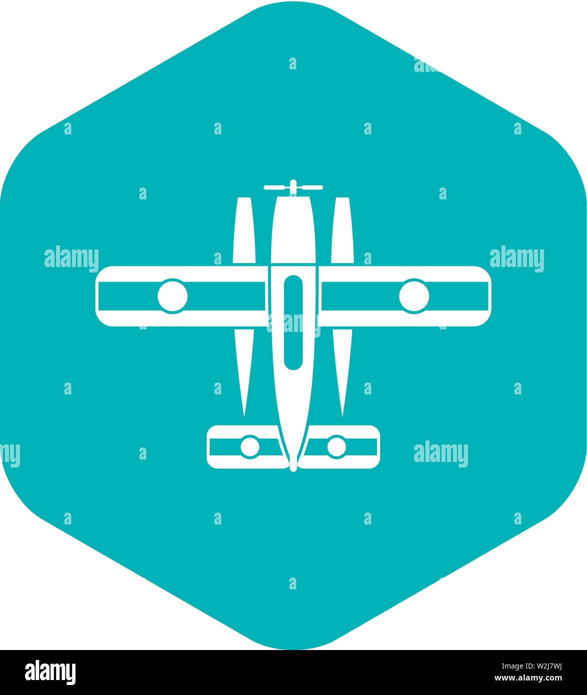 Ski airplane Stock Vector Images - Alamy