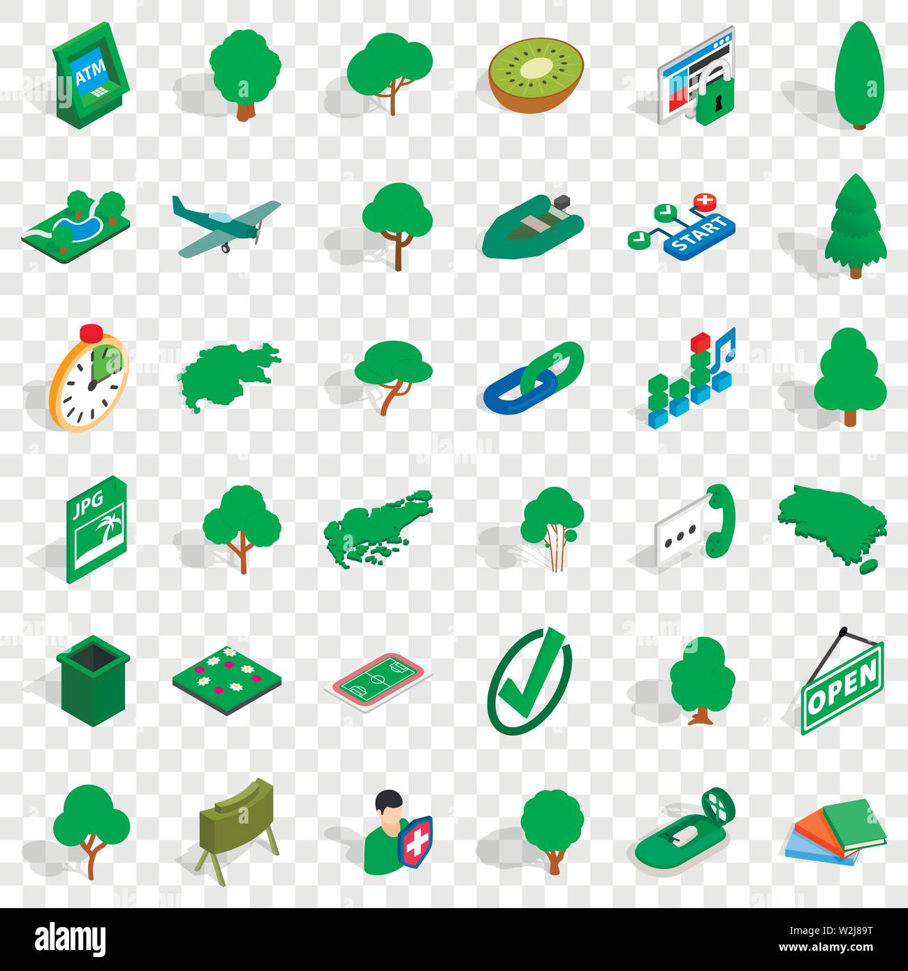 Plane icons set, isometric style Stock Vector Image & Art - Alamy